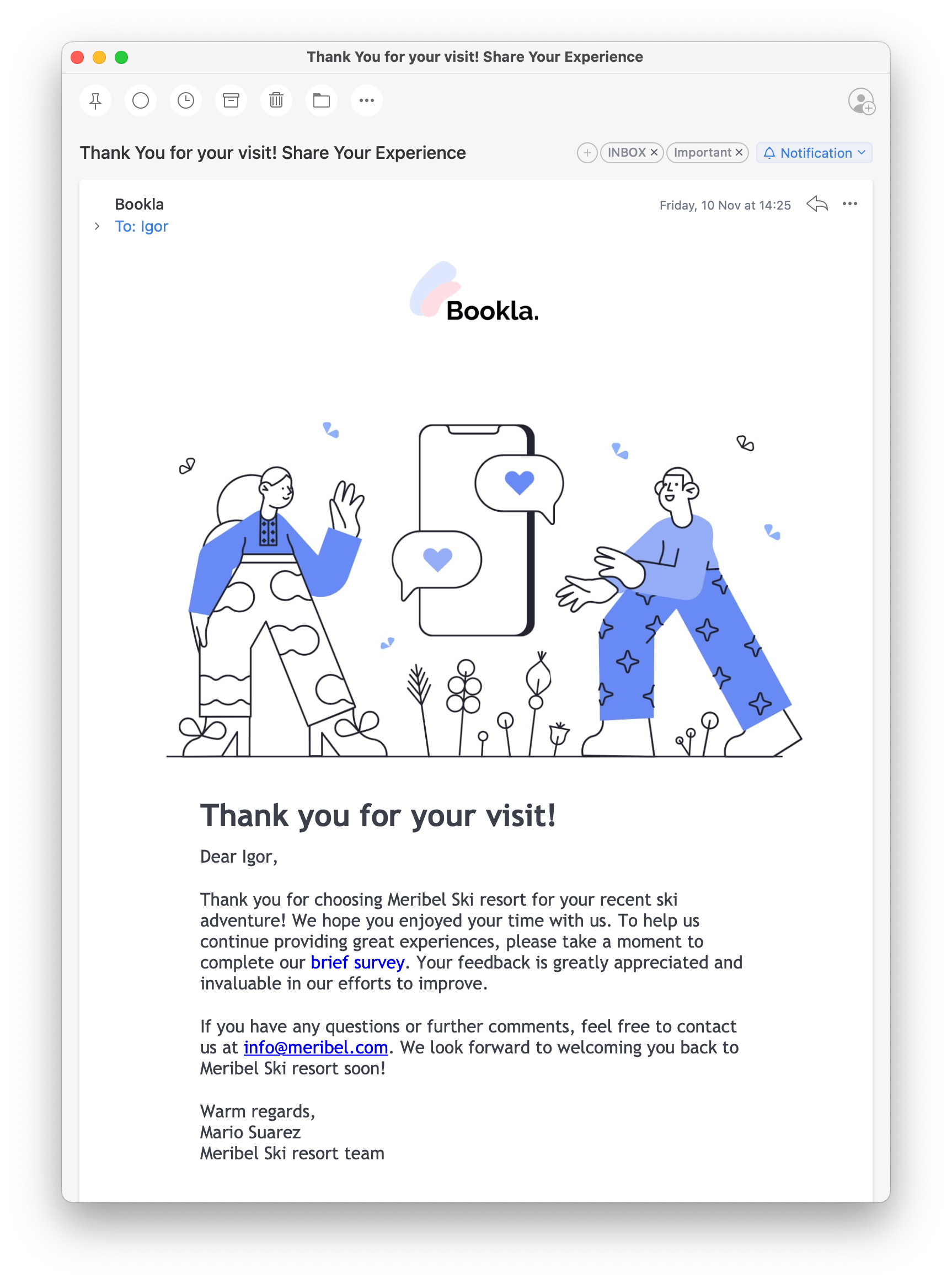 Introducing Custom Post-Visit Emails - Bookla's blog