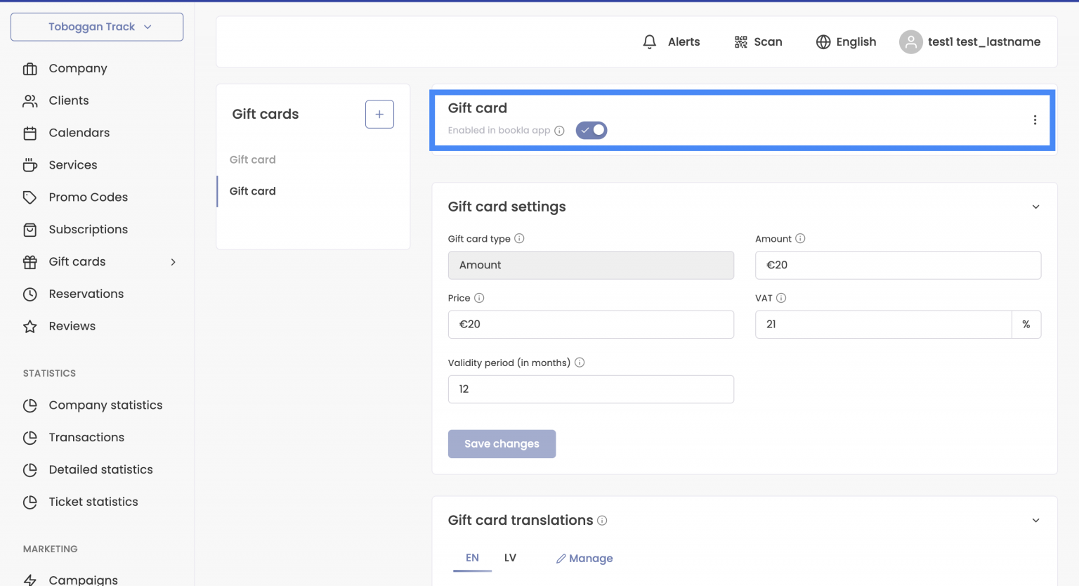 How to create a Gift Cards - Bookla's blog