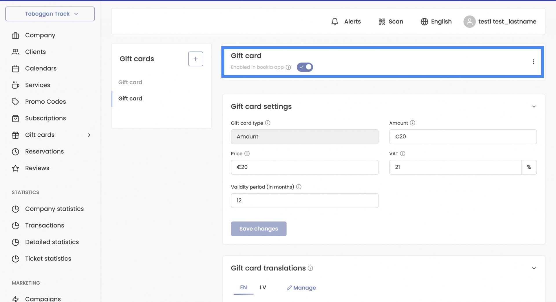 How to create a Gift Cards - Bookla's blog