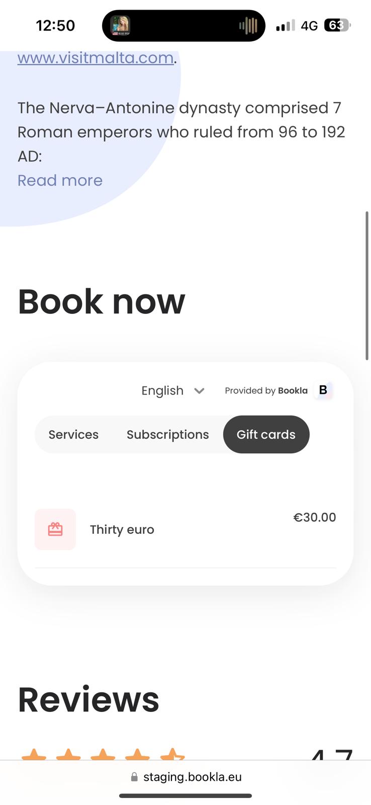 Purchasing and activating Gift Cards - Bookla's blog