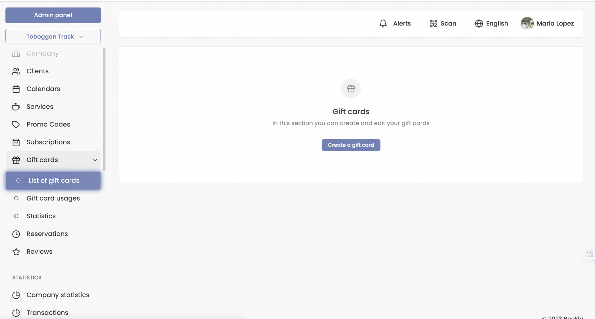 How to create a Gift Cards - Bookla's blog