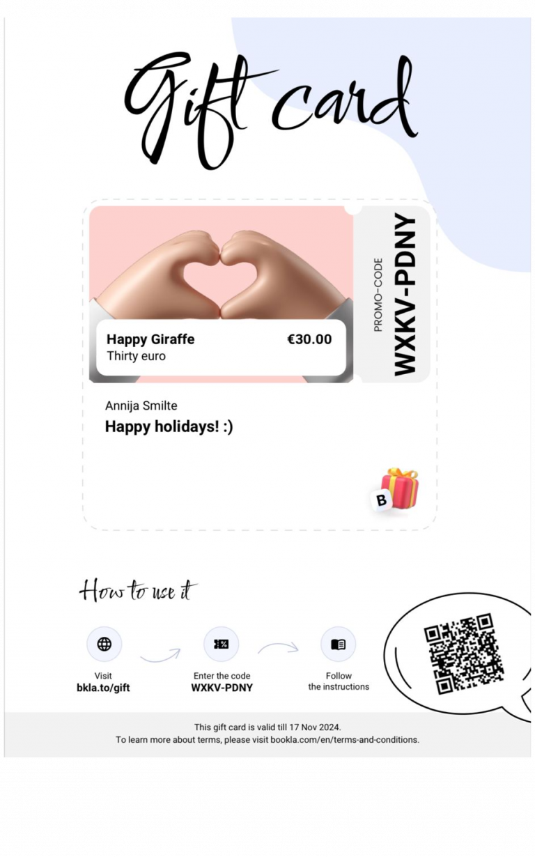 How to create a Gift Cards - Bookla's blog