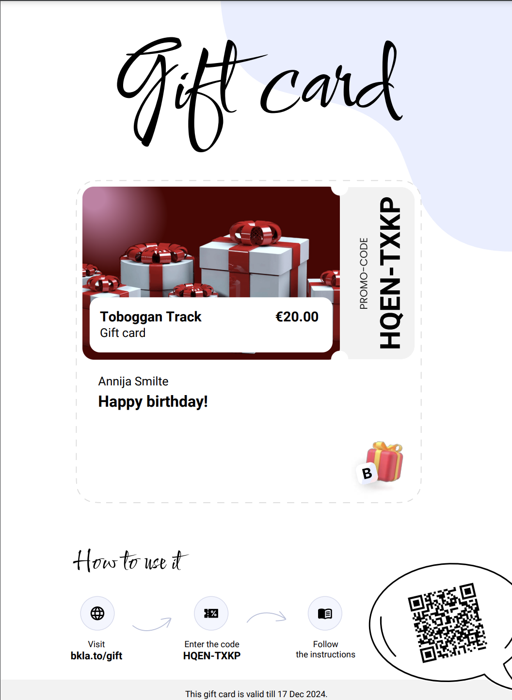 How to use a gift card at your company? (Gift card redemption) - Bookla ...